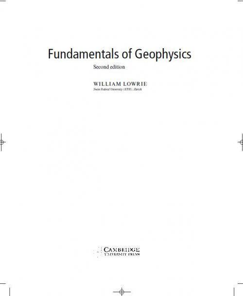 Fundamentals of geophysics / Основы геофизики | Геологический портал ...